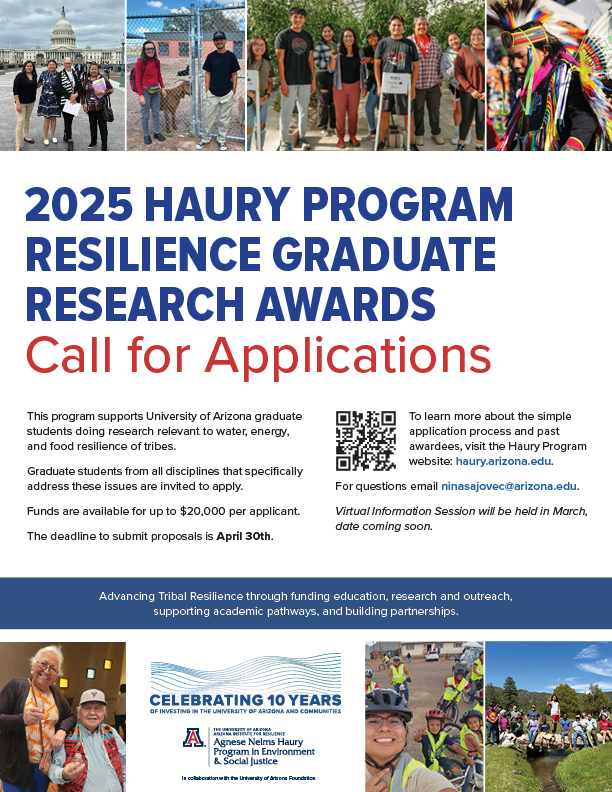 2025 Haury Resilience Graduate Research Awards: Call for Applications | Indigenous Resilience ...
